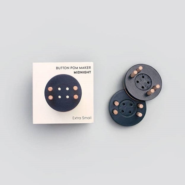 Extra Small Button Pom Maker in Midnight | Cranbrook Art Museum Store