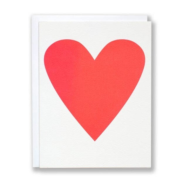 Neon Pink Heart Card Set of 6 | Cranbrook Art Museum Store