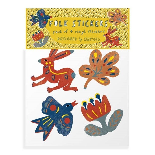 Folk Vinyl Sticker Pack | Cranbrook Art Museum Store