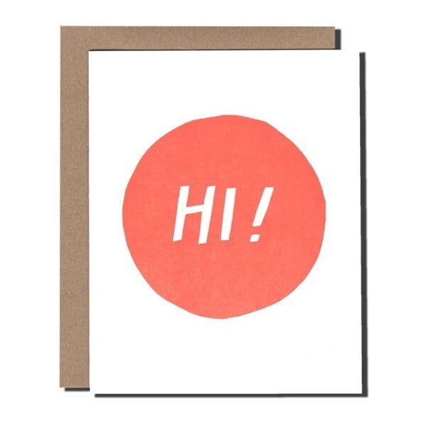 Hi! Red Dot Card | Cranbrook Art Museum Store