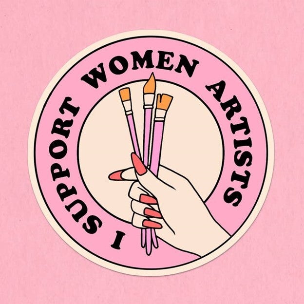 I Support Women Artists Sticker | Cranbrook Art Museum Store